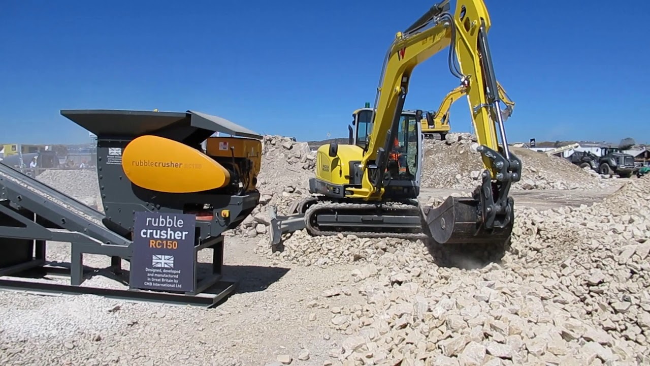 Rubble Crusher RC150 Skid - CMB International Ltd - YouTube