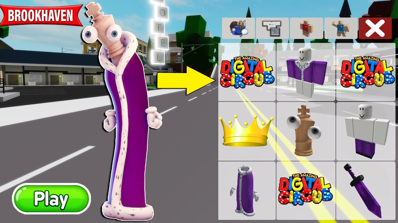 COMO VIRAR o KINGER de CIRCO DIGITAL no BROOKHAVEN ROBLOX! - YouTube