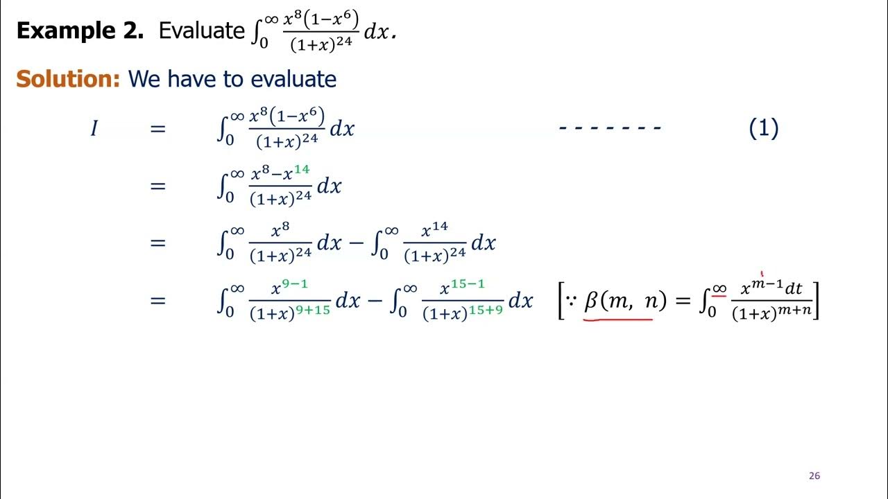 Unit-5-09-MFC-2-Beta and Gamma Functions with Examples -02 - YouTube