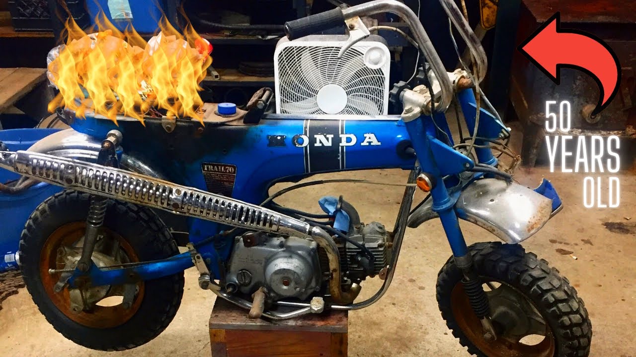 Full restoration abandoned old motorcycle in fire TIMELAPSE - YouTube