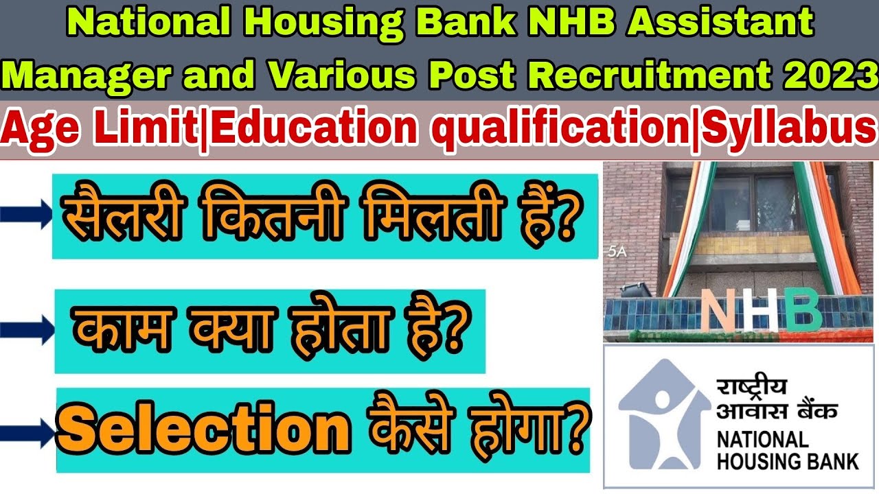National Housing Bank NHB Assistant Manager and Various Post ...