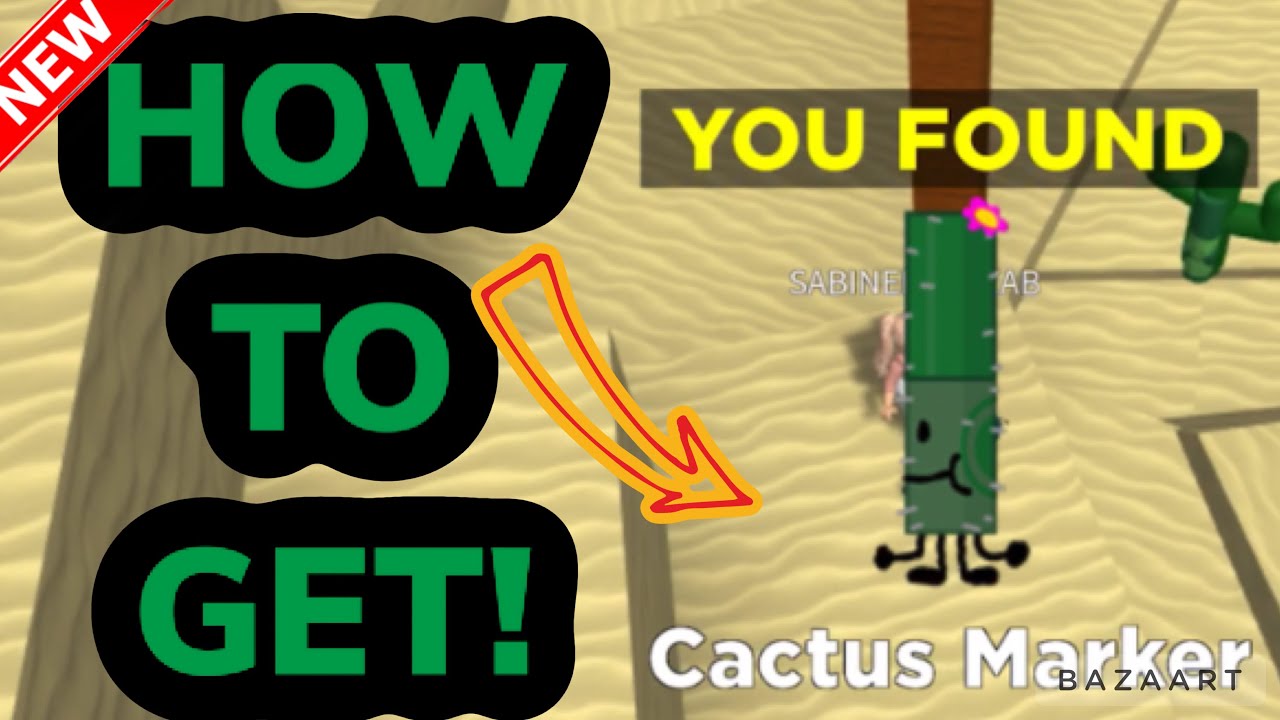 How to get the CACTUS MARKER* In ROBLOX Find The Markers! * CACTUS ...