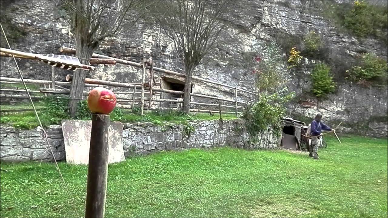 Primitive bow Archery at apple - YouTube