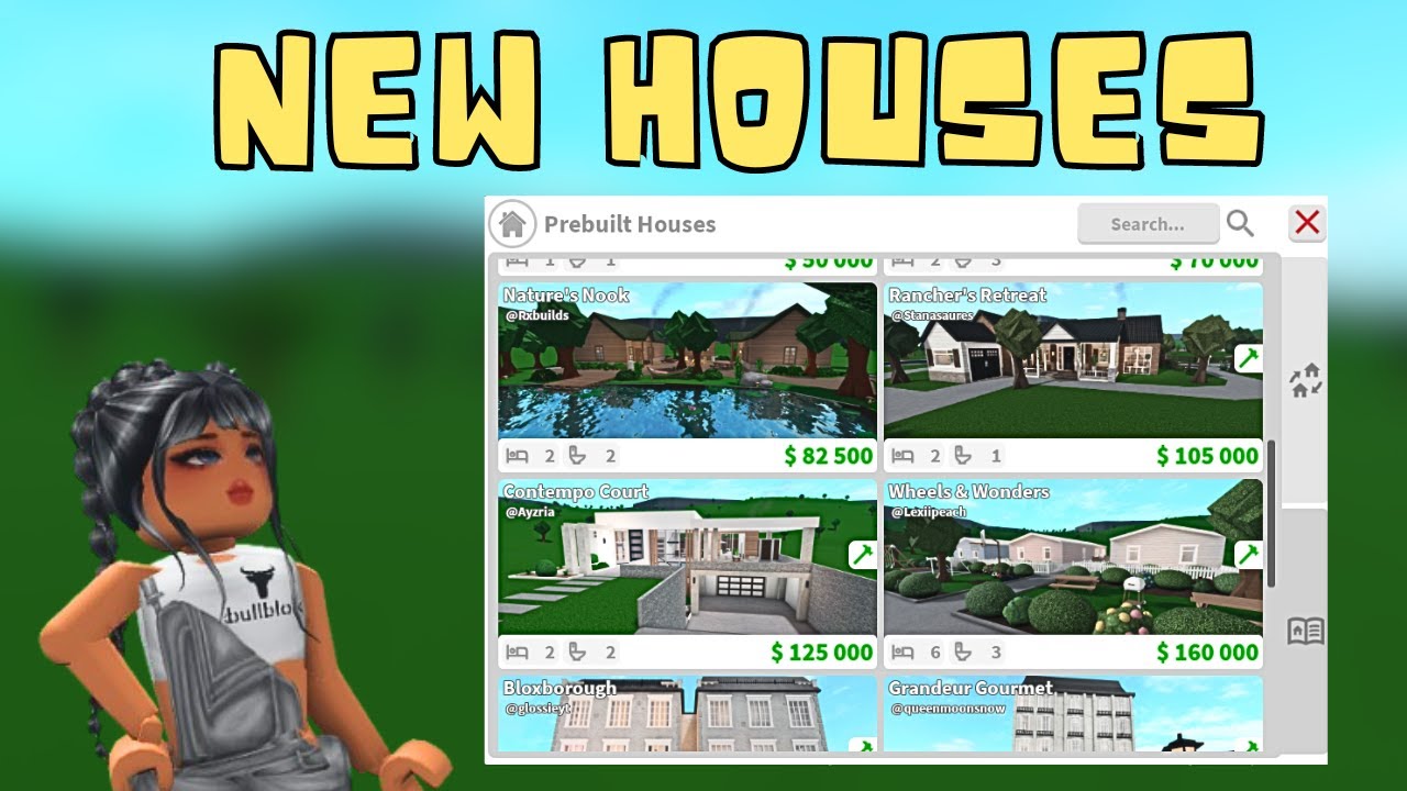 RATING the NEW PRE BUILT HOUSES | Bloxburg MARKETPLACE UPDATE - YouTube
