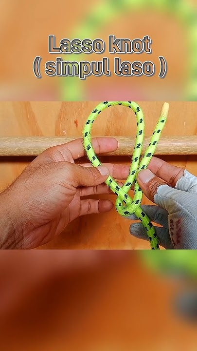 Woww what a cool lasso knot #shorts #knot #simpul #tali #tutorial #cara ...