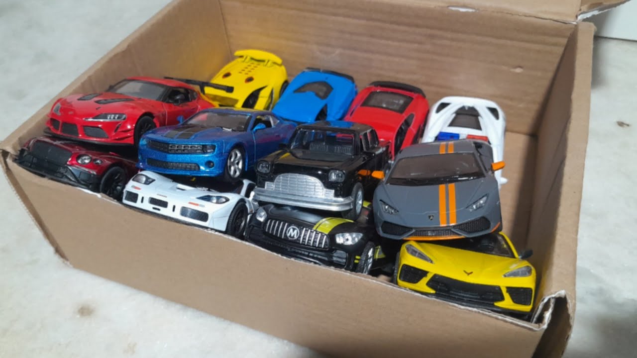Box of My favorite Diecast Metal Scale Model Cars Suvs - Welly Cars ...