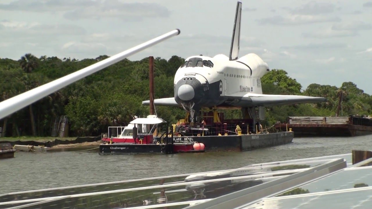 Space Shuttle from a Solar Powered Boat - YouTube
