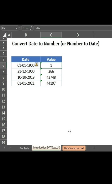 Date To Number #byebyebye #excel #excelformula #advancedexceltutorial #windows #excelacademy #ms ...