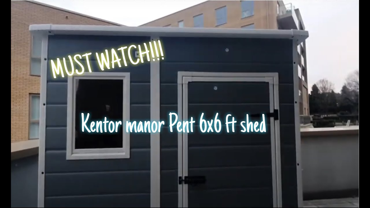 Kentor manor Pent 6x6ft Shed - YouTube