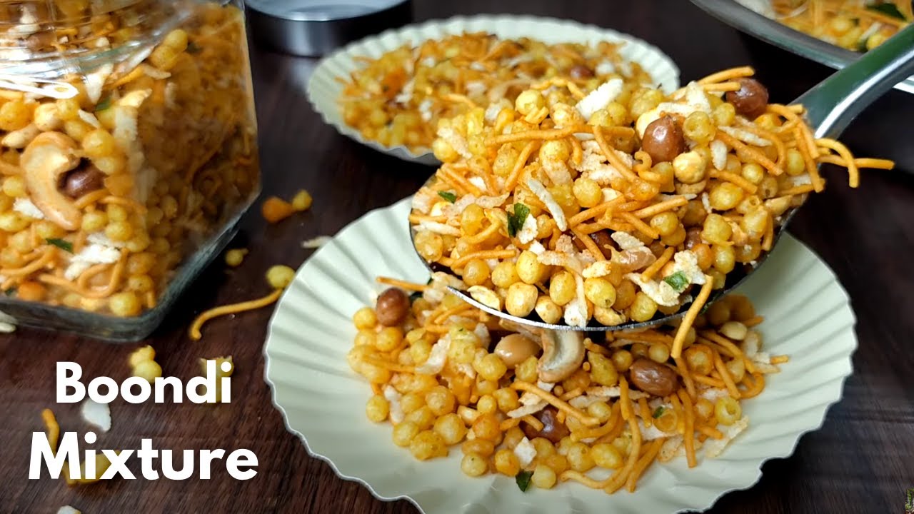 స్వీట్ షాప్ స్టైల్ బూందీ మిక్చర్ ని ఇంట్లోనే ఎంత ఈజీగా చేసుకొవచ్చో😋 ...