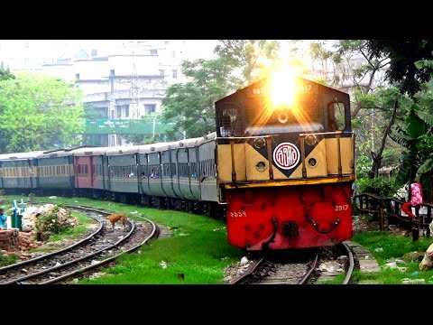 Dhaka Express Train from Noakhali Of Bangladesh Railway entering ...