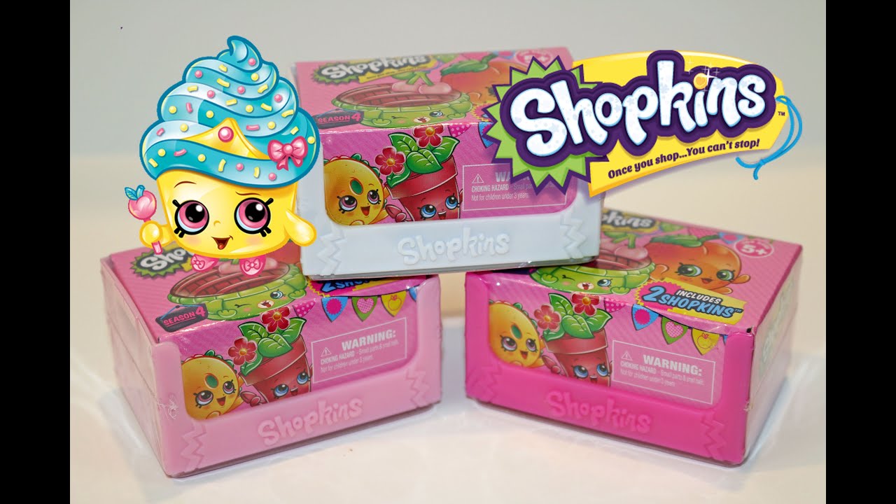 SHOPKINS My first Season 4 Blind Bags OPENING Blind Bag Crates - YouTube