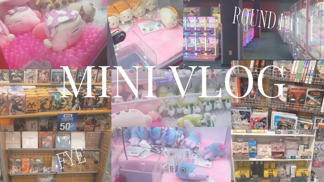 Mini Vlog/Arcade/Claw Machines/FYE - YouTube