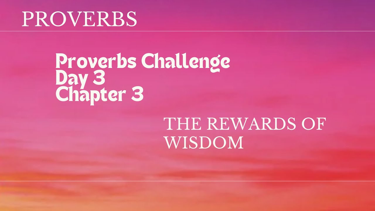Proverbs Challenge - YouTube