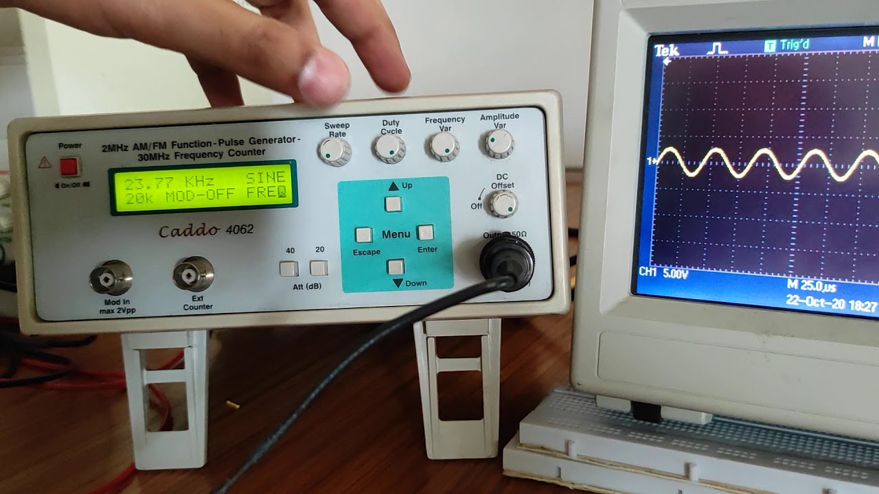 function of DSO and function generator - YouTube