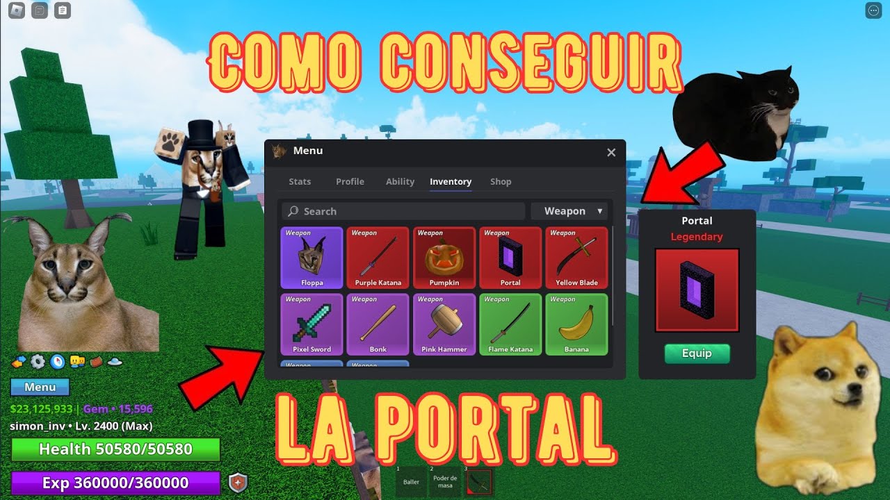 Como conseguir la portal en meme sea - YouTube
