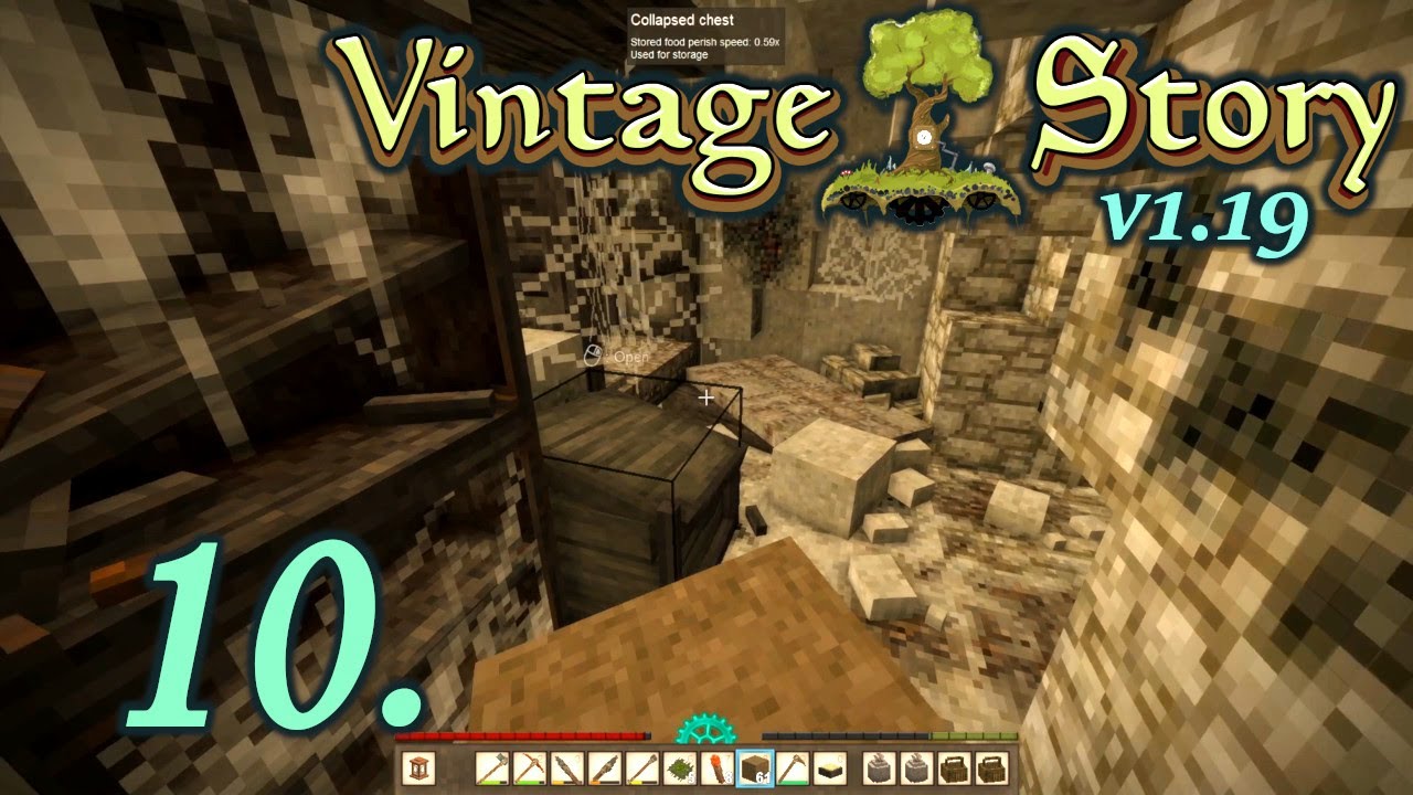Prospecting Nearby Caves - Let's Play Vintage Story 1.19 Part 10 - YouTube