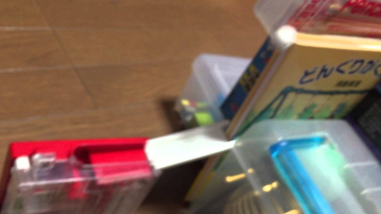 My Rube Goldberg machine: Rail on books with Pythagora Switch's goal ...