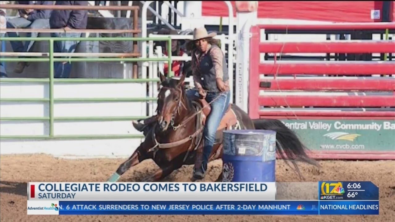 Collegiate rodeo comes to Bakersfield - YouTube