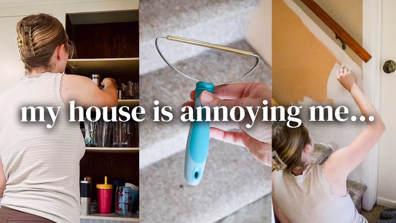 FIXING THINGS IN MY HOUSE THAT *ANNOY* ME | decluttering, painting ...