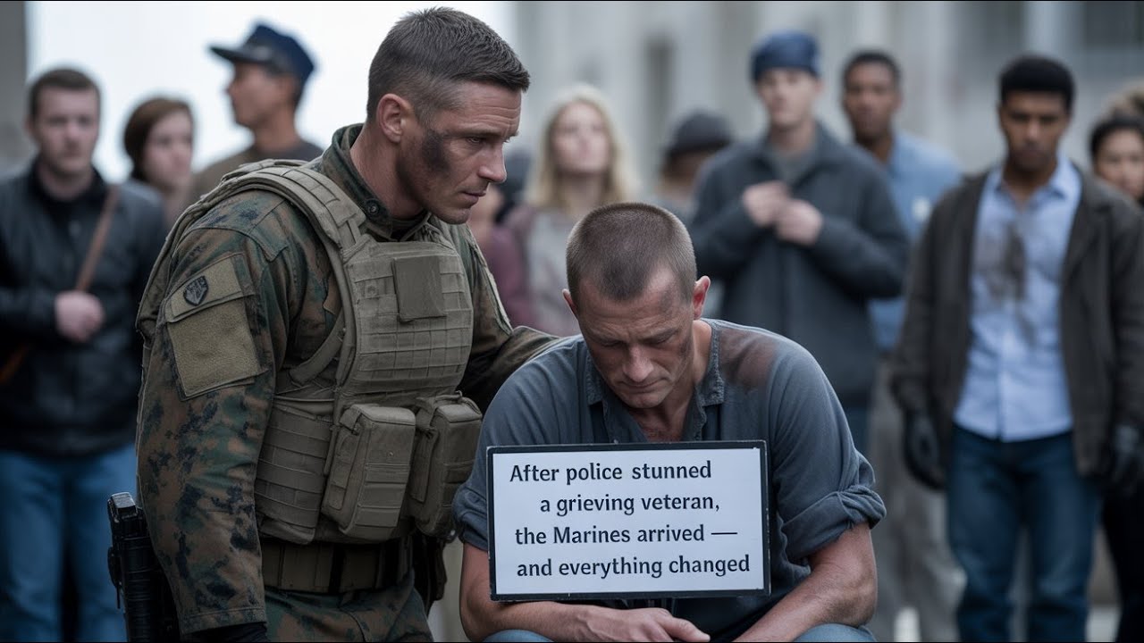 After Police Stunned a Grieving Veteran, the Marines Arrived — And ...