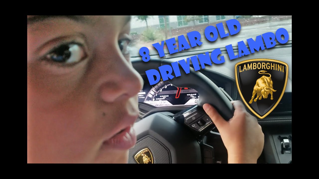 8 Year Old Child Driving A Lamborghini Huracan - YouTube