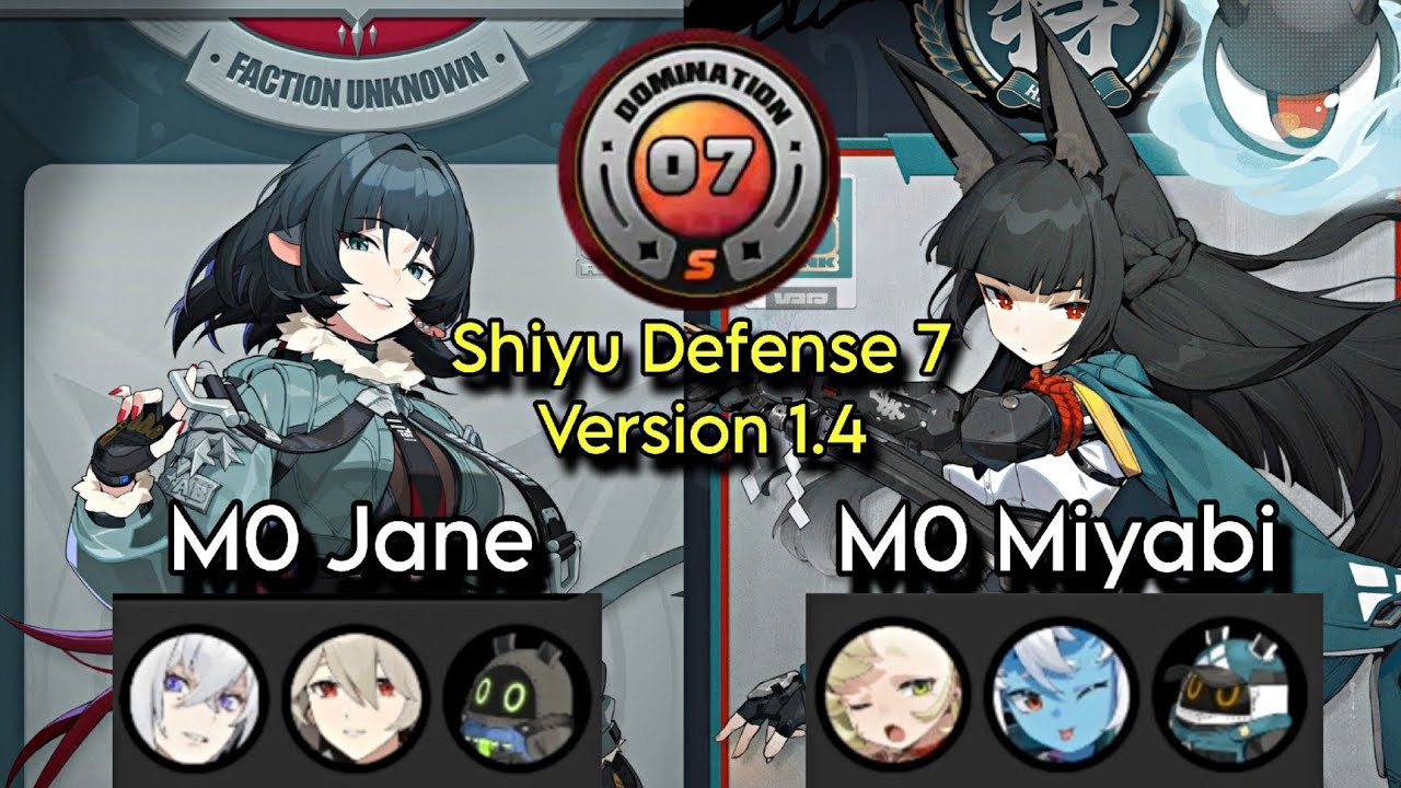 M0 Jane & M0 Miyabi | Shiyu Defense 1.4 Floor 7 (S Rank) | Zenless Zone Zero - YouTube