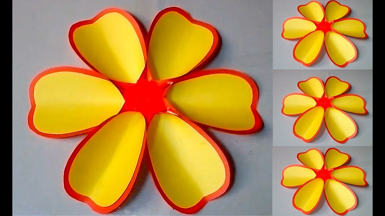 Kagojer Ful / কাগজের গোলাপ ফুল / Kagojer Golap Ful Banano / কাগজের ...