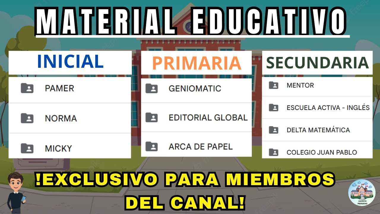 𝟑𝐄𝐑𝐀 𝐄𝐃𝐈𝐂𝐈𝐎́𝐍 - 𝐌𝐀𝐓𝐄𝐑𝐈𝐀𝐋 𝐏𝐄𝐃𝐀𝐆𝐎́𝐆𝐈𝐂𝐎 - YouTube