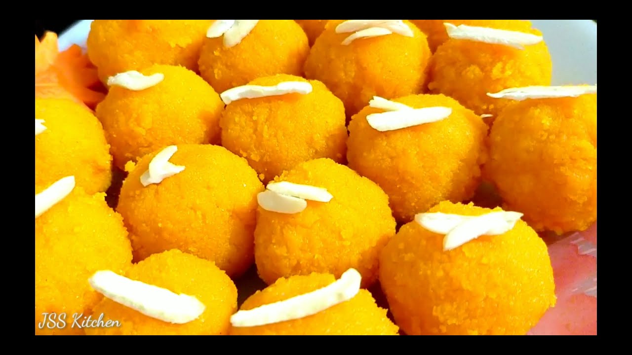 গাজরের লাড্ডূ | Gajorer Laddu Recipe | Laddu Recipe Bangla | Carrot ...
