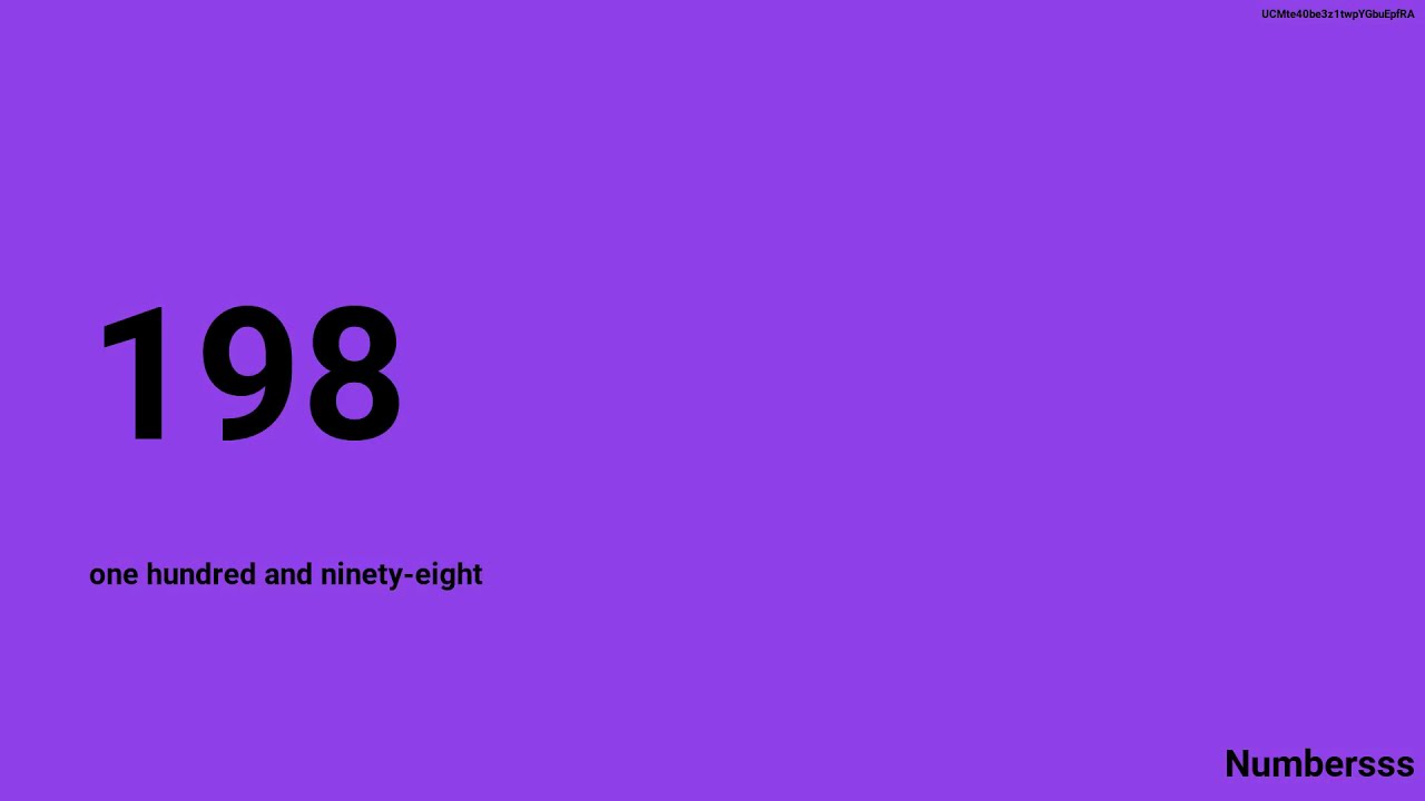 All numbers from 1 to 1595 - YouTube