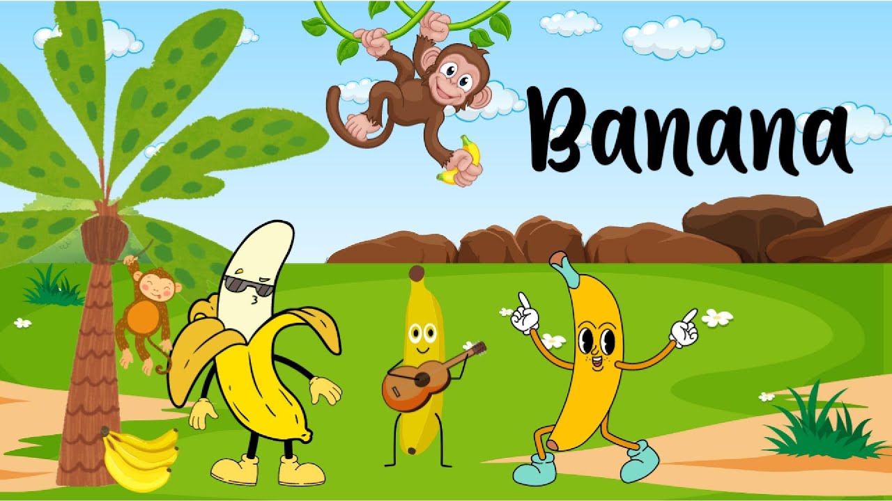 Banana Song | Learn Fruits for Kids | Educational Learning Songs ...