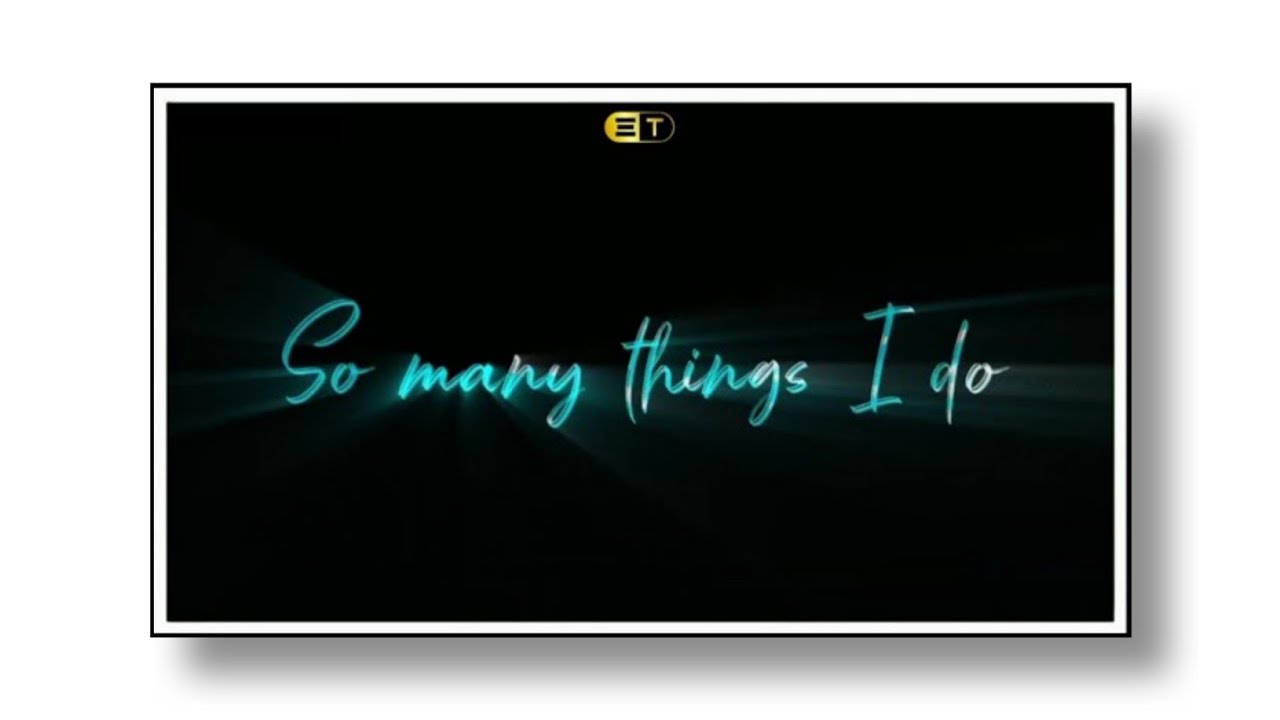 So Many Things I Do 🙇 Song || Trending Song || English 💌 Version Lyrics ...