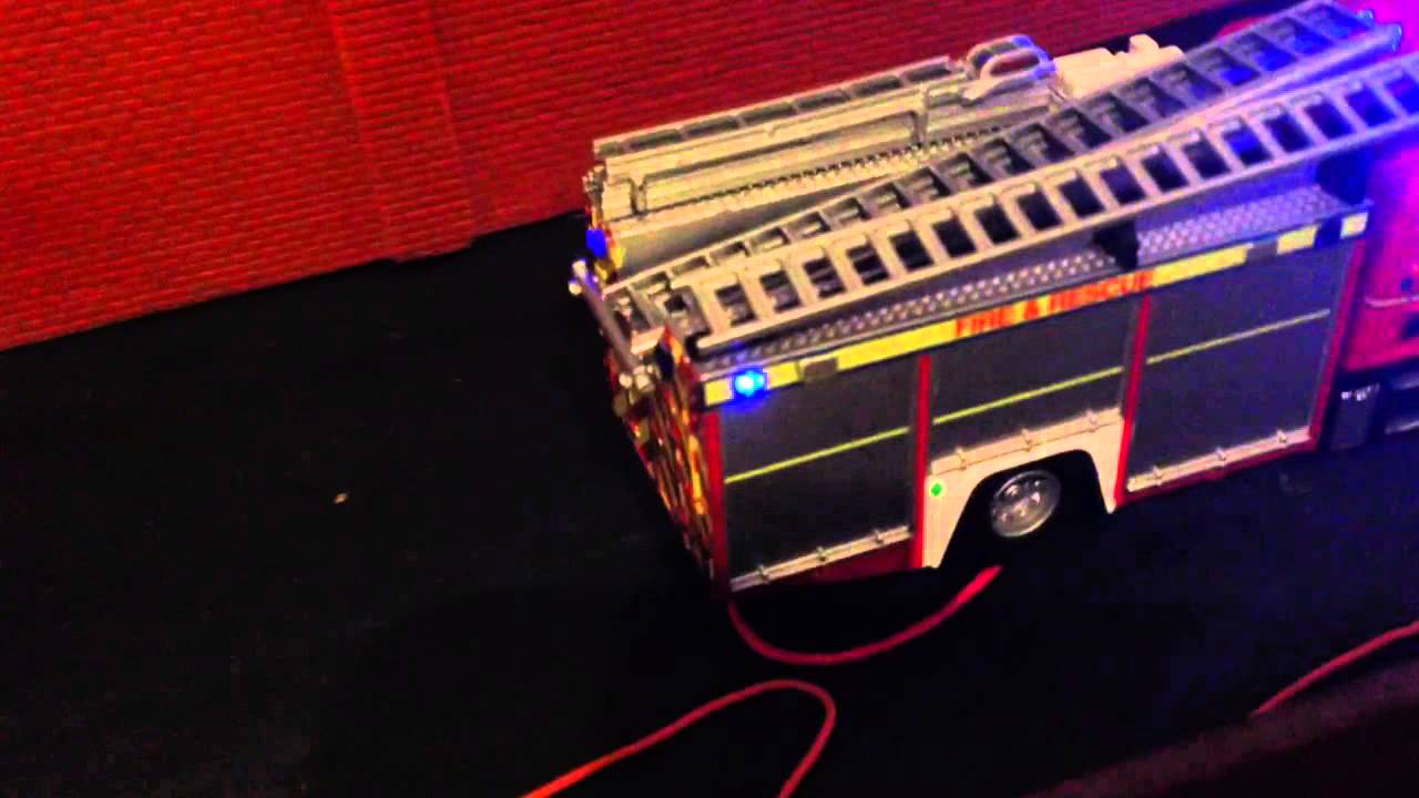 OO gauge Scania fire engine - YouTube