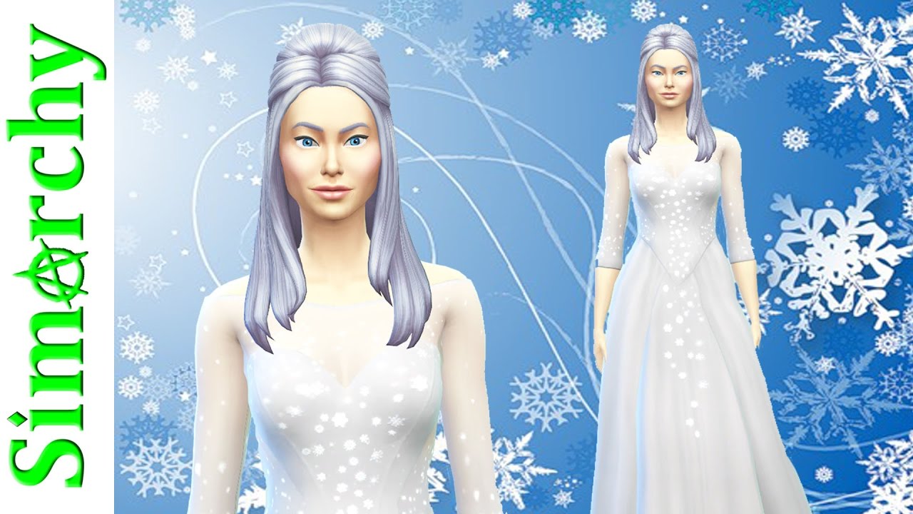 Let's Play Sims 4 Create A Sim CAS - Ice Goddess - Winter Ice Queen ...
