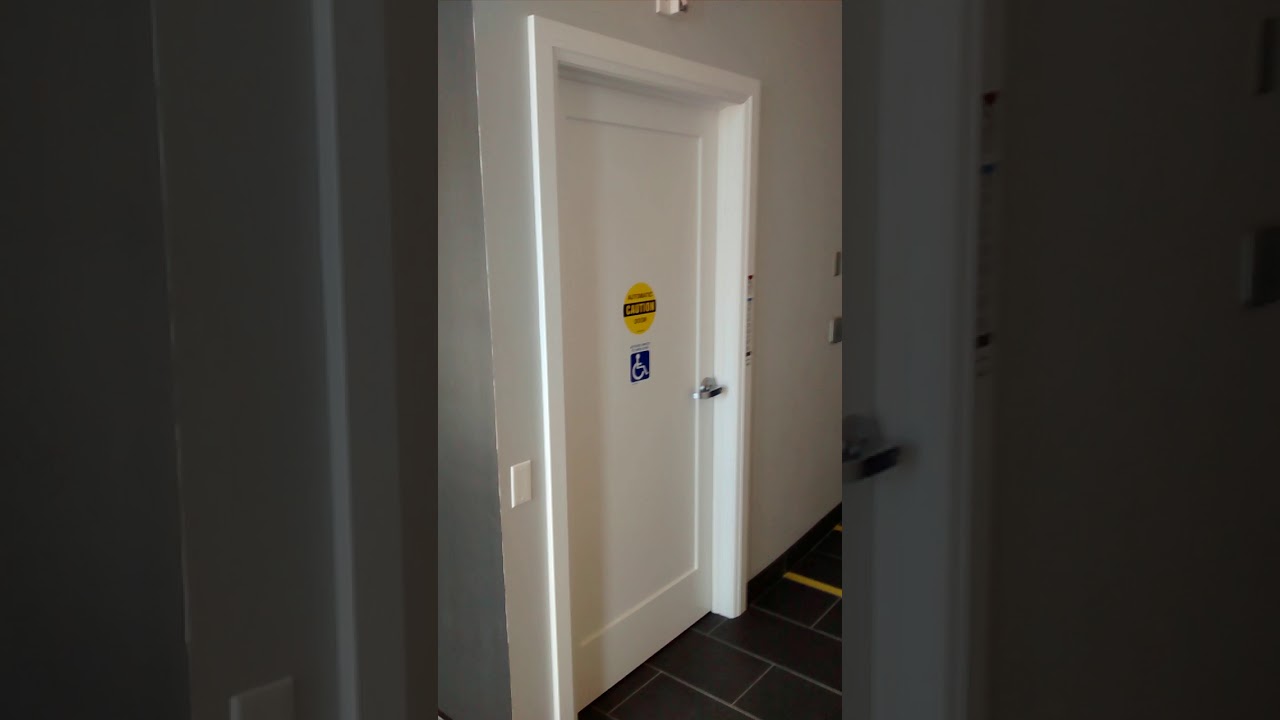 Washroom Automatic Door Operator - YouTube