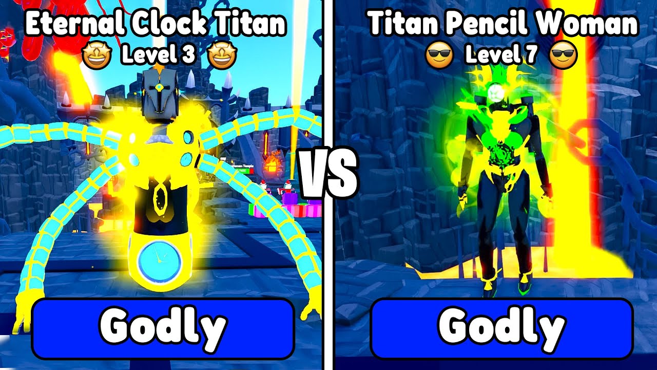 ETERNAL CLOCK TITAN vs TITAN PENCIL WOMAN 🥰 I GOT NEW GODLY 🎉 - Toilet ...
