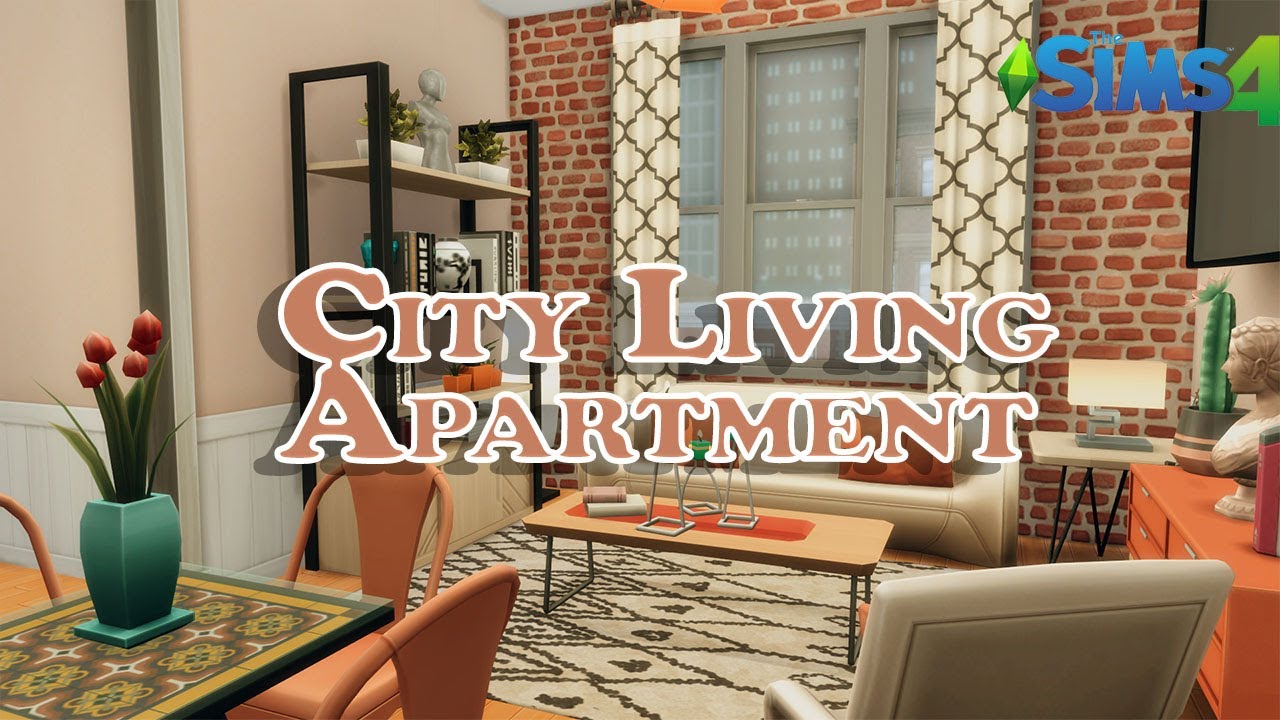 City Living Apartment ~ The Sims 4 Speed Build - YouTube