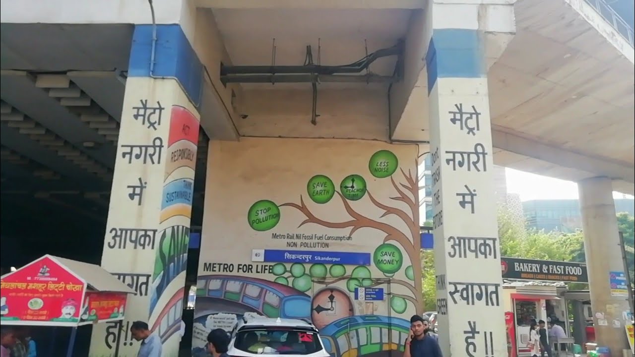 Sikanderpur rapid metro | Sikandarapur raipid metro - YouTube