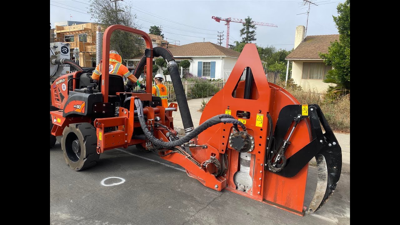 RIDEGCREST, CA MICRO-TRENCHING DEMO - YouTube
