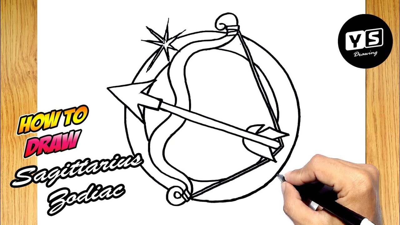 How to draw Sagittarius Zodiac - YouTube
