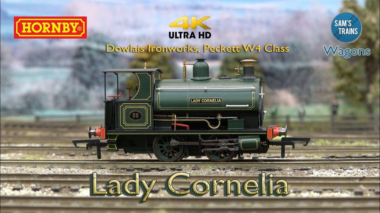 Lady Cornelia Hornby Peckett W4 & Sam's Trains aged wagons - YouTube