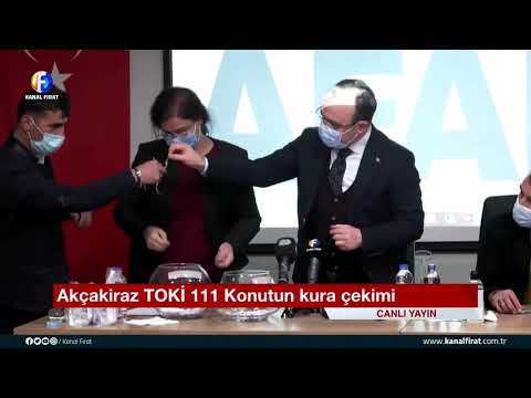 Canlı Yayın Akçakiraz TOKİ 111 Konut Kura Çekimi 25 12 2020