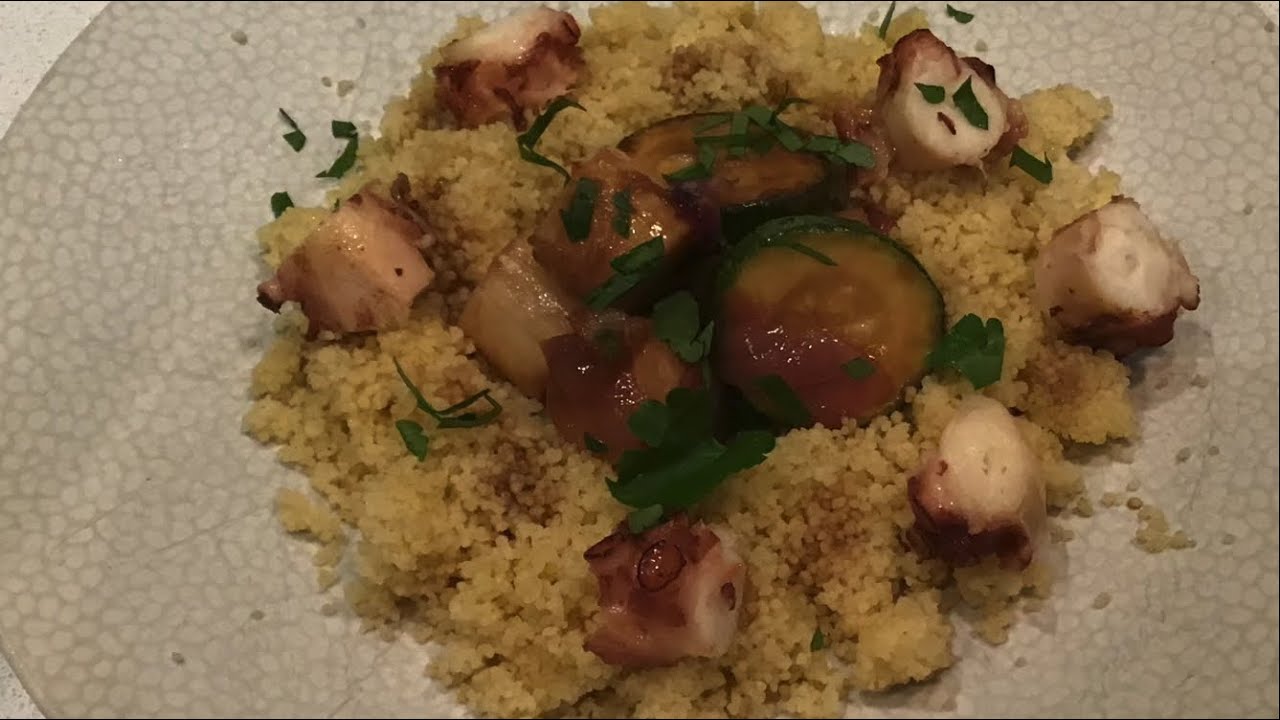 SALADE DE PIEUVRE ET LÉGUMES GRILLÉS SIMPLE ET FACILE - YouTube