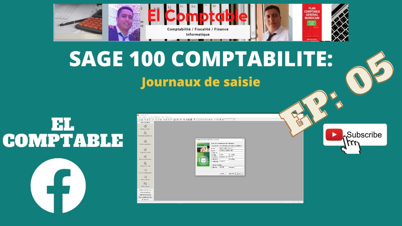 SAGE 100 Comptabilité: Création des journaux de saisie - YouTube