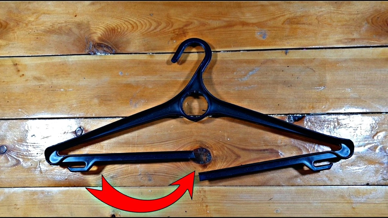 Repairing a broken hanger! How to fix a broken clothes hanger with your ...