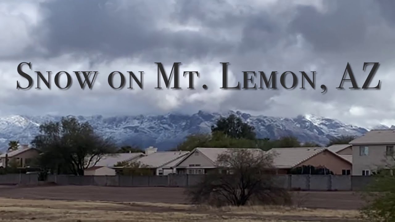 Snow on Mt. Lemon Arizona - YouTube