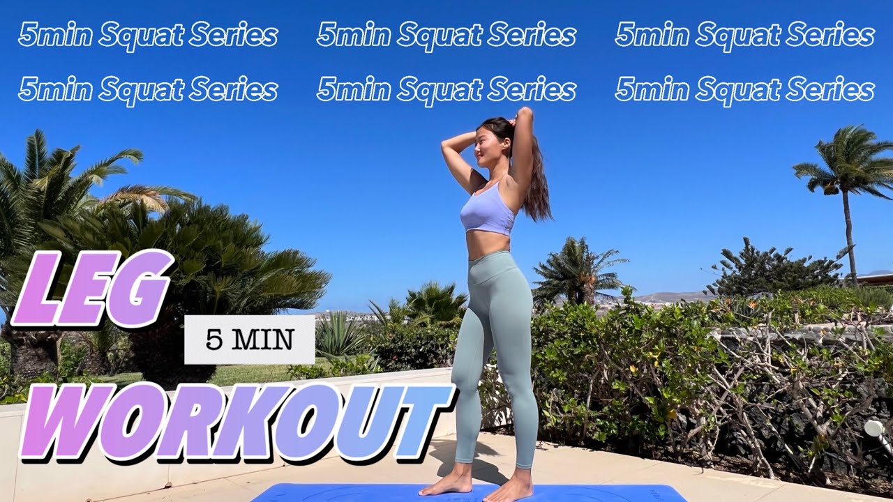 5MIN Leg Workout | Workout With Me | Squat Series - YouTube