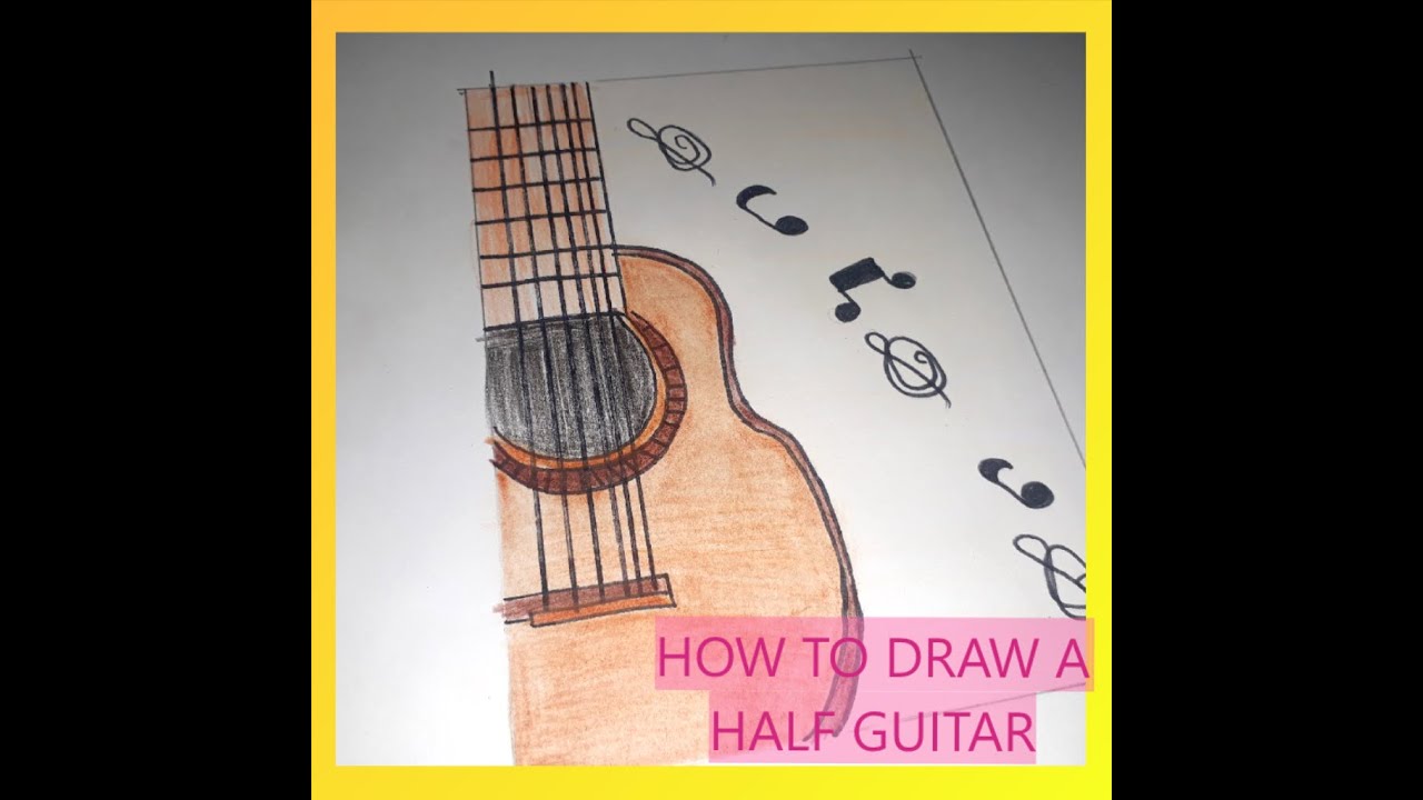 HOW TO DRAW A HALF GUITAR🎸🎸 - YouTube