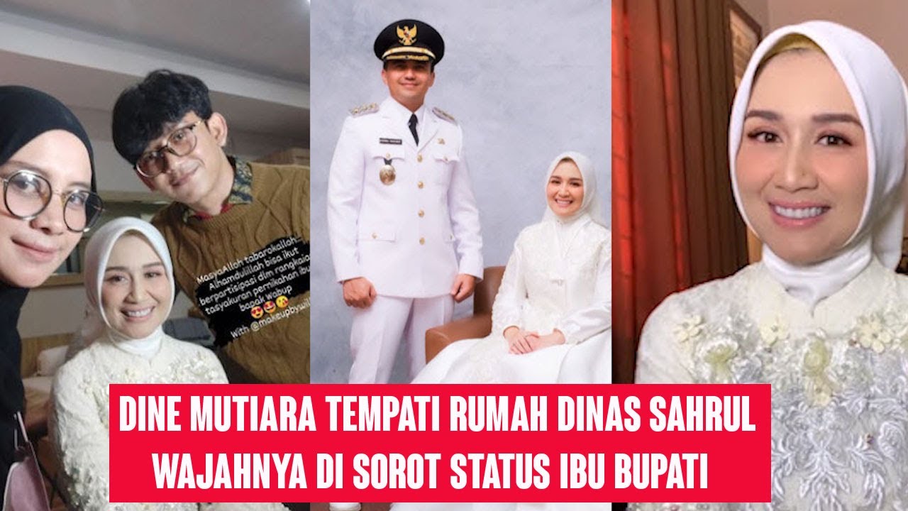 dine mutiara dan sahrul gunawan hari ini mulai menempati rumah dinas ...